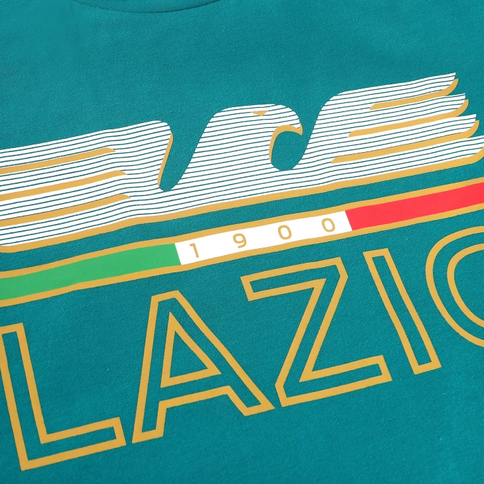 SS LAZIO GREEN LOGO T-SHIRT 2023/24